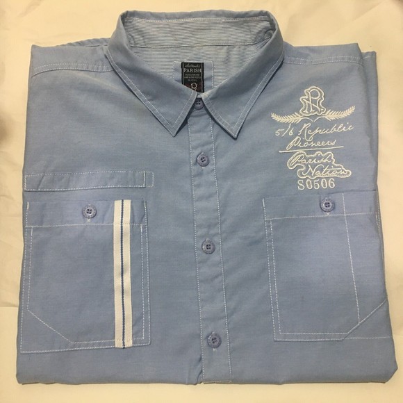 Parish Nation | Shirts | Parish Nation Embroidered Mens Short Sleeve ...